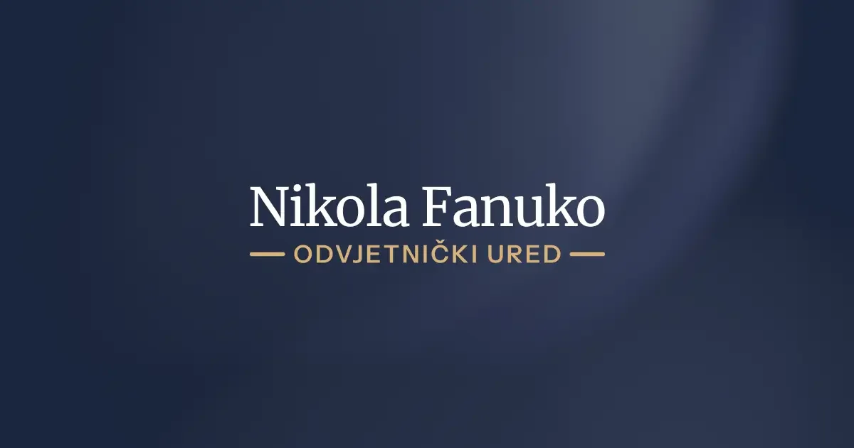 Ugovor o kupoprodaji nekretnine | Nikola Fanuko